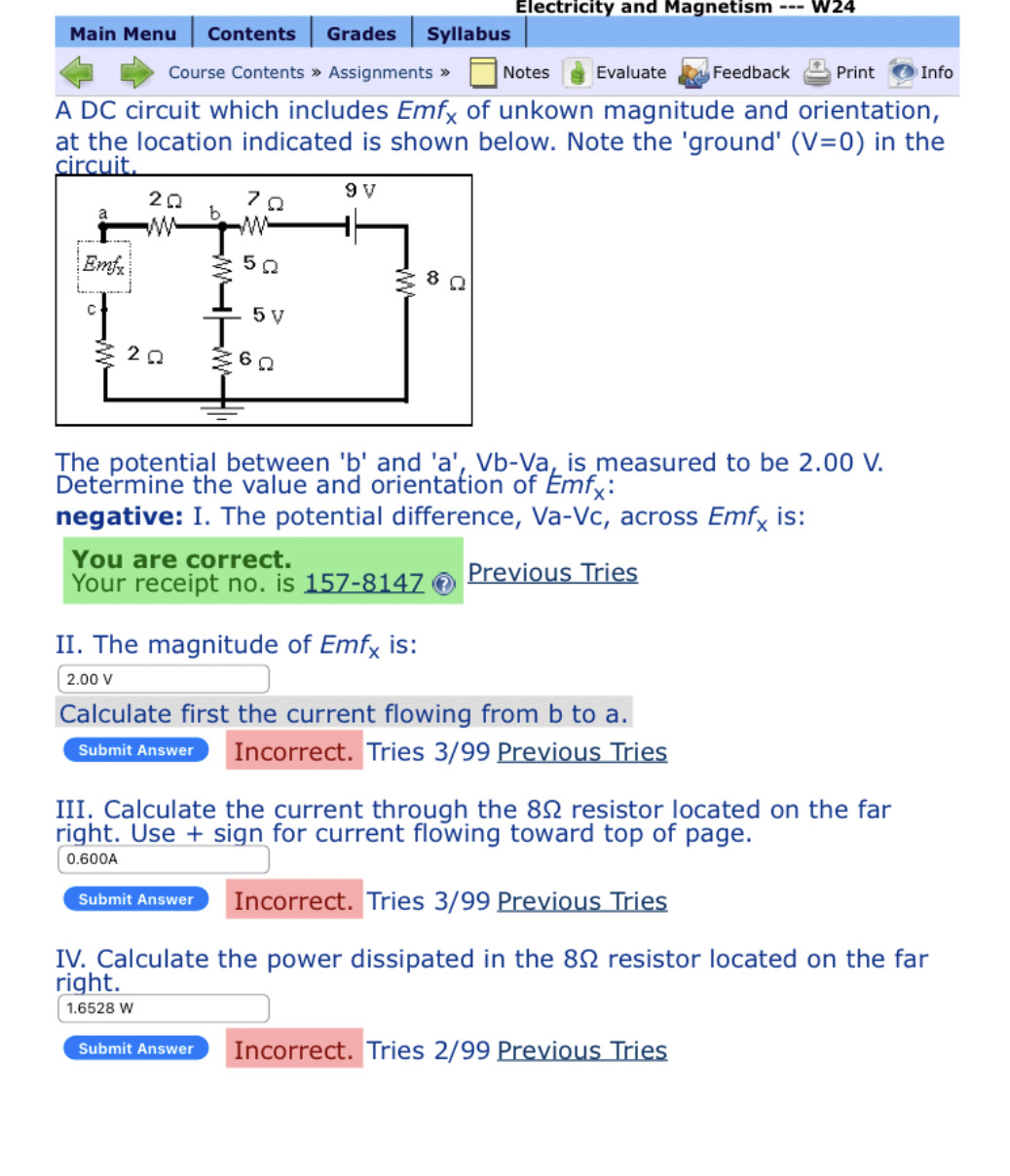Solved Help me solve this please im unable to Electricity | Chegg.com