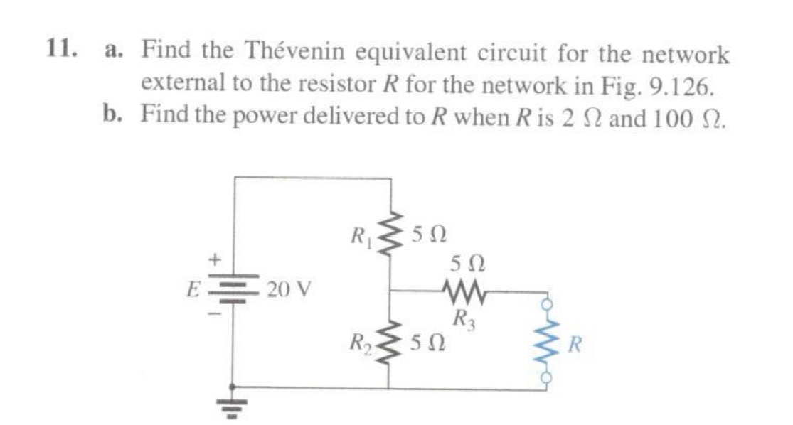 Solved a. ﻿Find the Thévenin equivalent circuit for the | Chegg.com