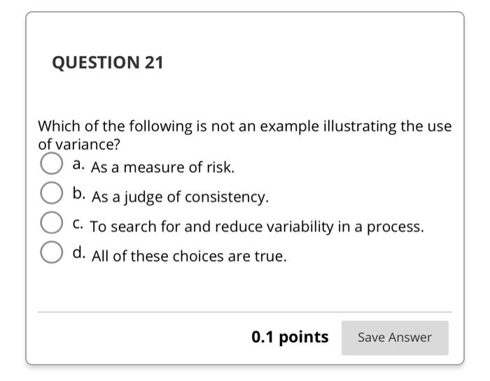 Solved QUESTION 21 Which of the following is not an example | Chegg.com