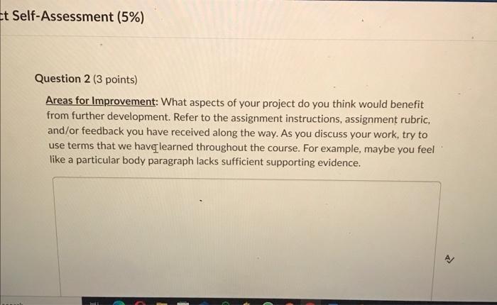 Research Project Self-Assessment (5%) Page 1: 1 1 4 2 | Chegg.com
