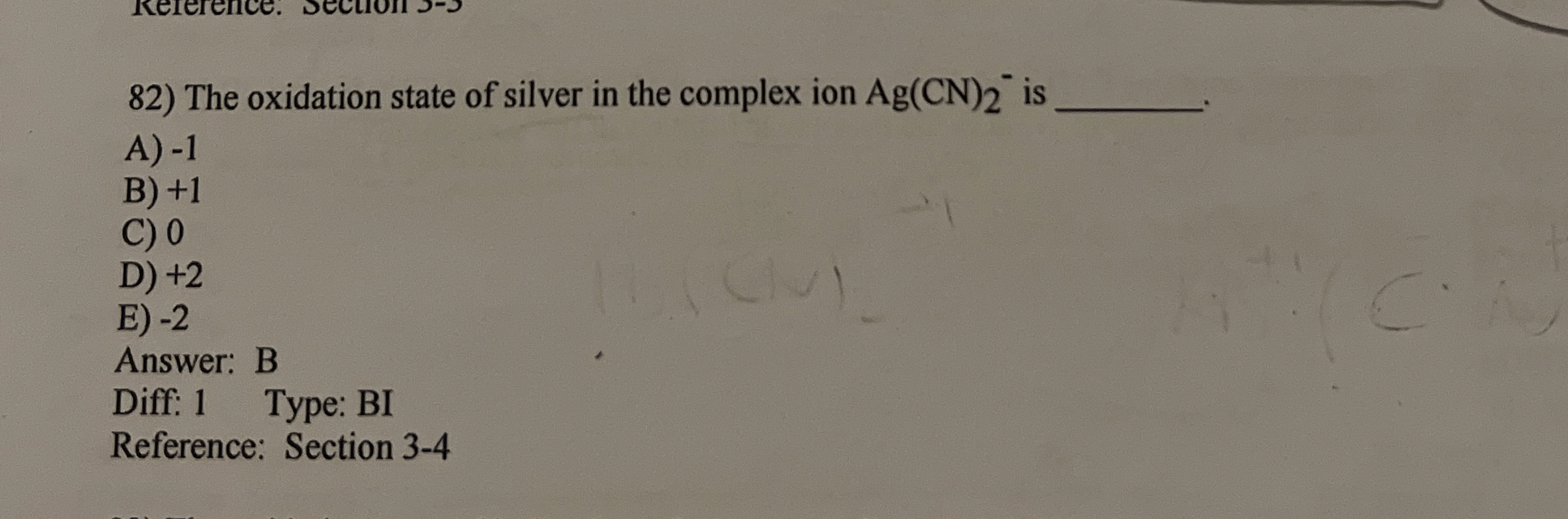 Solved The oxidation state of silver in the complex ion | Chegg.com