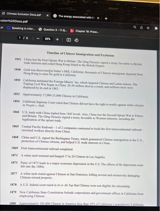 1842 China lost the First Opium War to Britain. The | Chegg.com