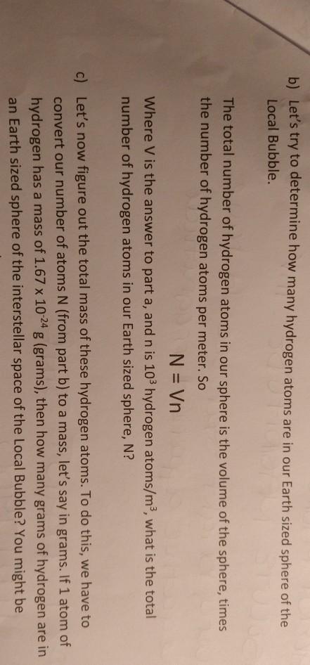 Solved The Local Bubble is the region of space surrounding | Chegg.com