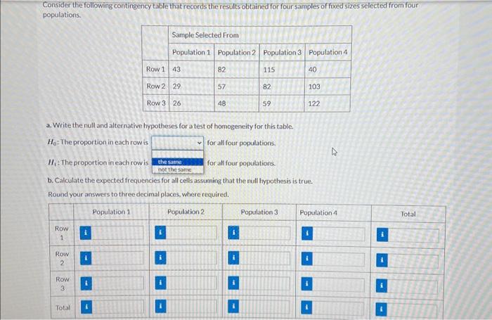 Solved Consider the following contingency table that records | Chegg.com