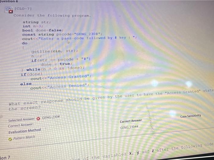 Solved Consider the following program. What exact response | Chegg.com