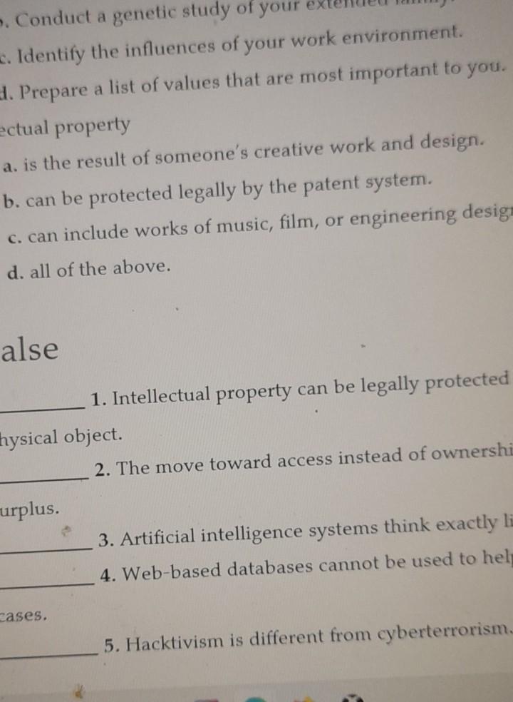 Solved a. principled psychology. b. crowdfunding. c. | Chegg.com