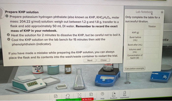 Solved Lab Notebook Only complete the table for a successful | Chegg.com