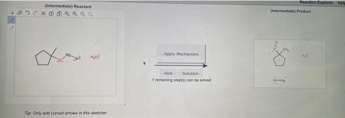 Solved (Intermediate) Product Tip: Only add curved amows in | Chegg.com
