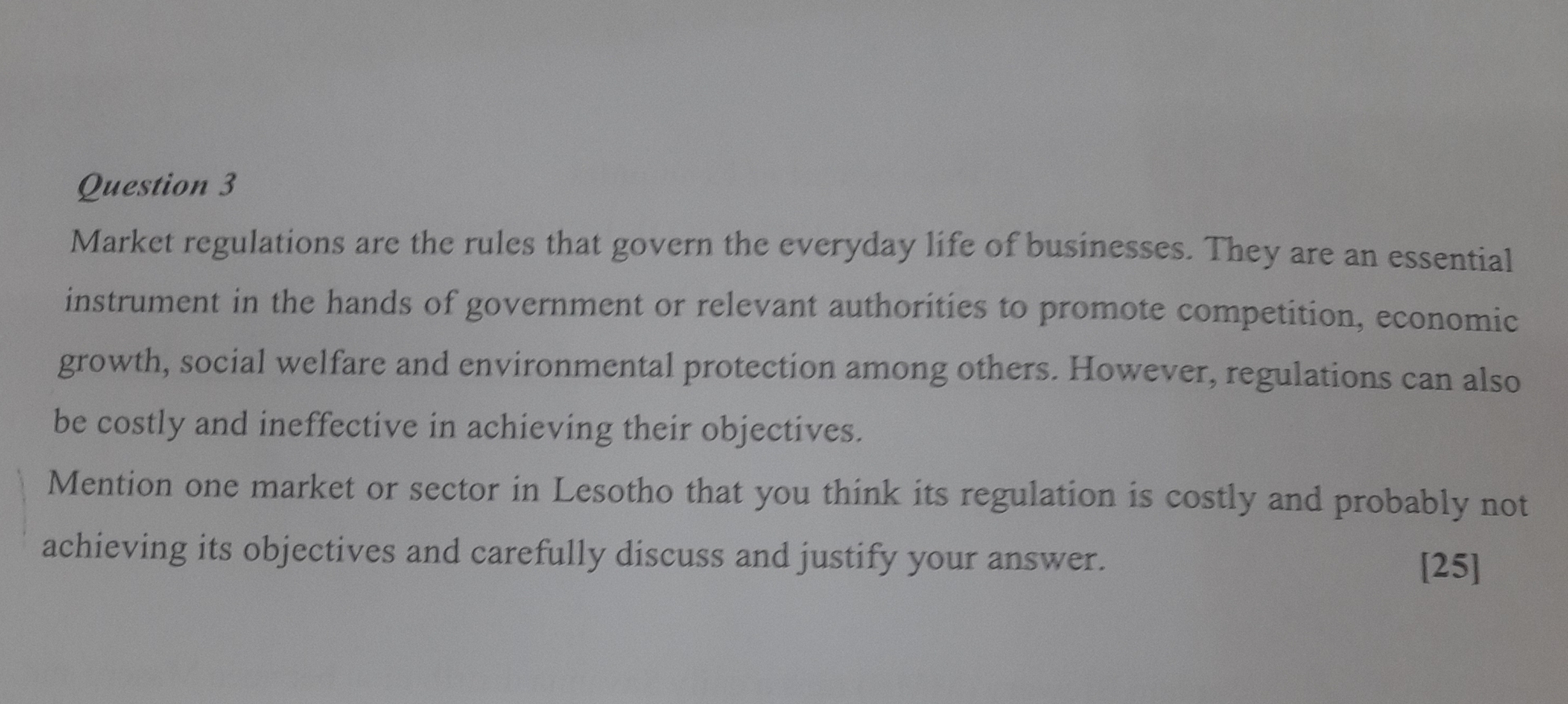 Solved Question 3Market regulations are the rules that | Chegg.com