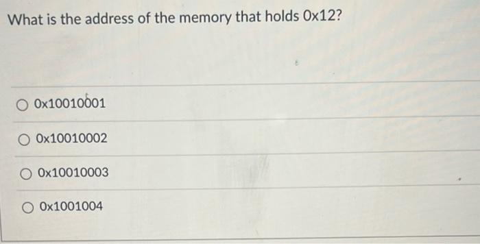 Solved Note: • All addresses are shown as hexadecimal | Chegg.com