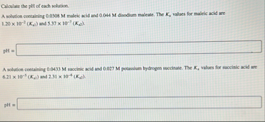 Solved Calculate the pHi of each selution.A solution | Chegg.com