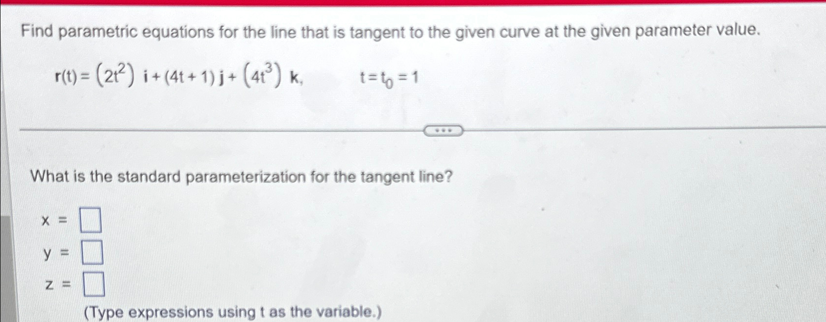 Solved Find parametric equations for the line that is | Chegg.com