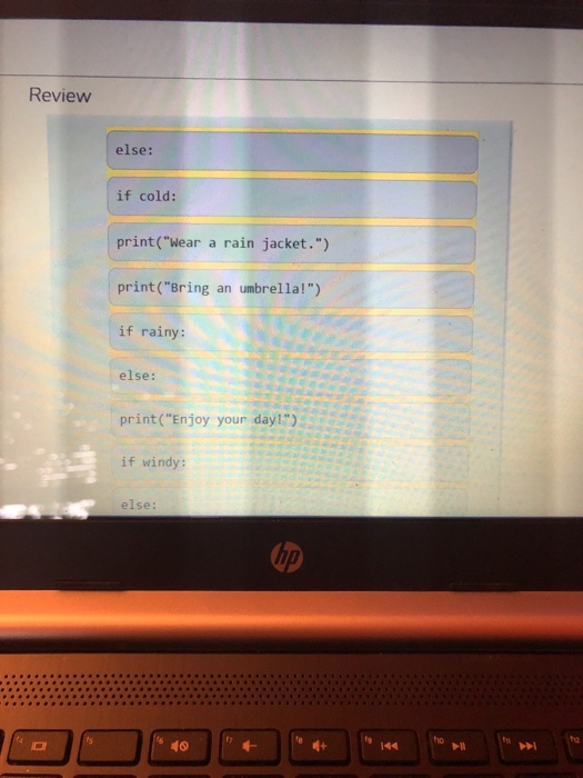 Solved Review Construct Code That Will Print Out Messages