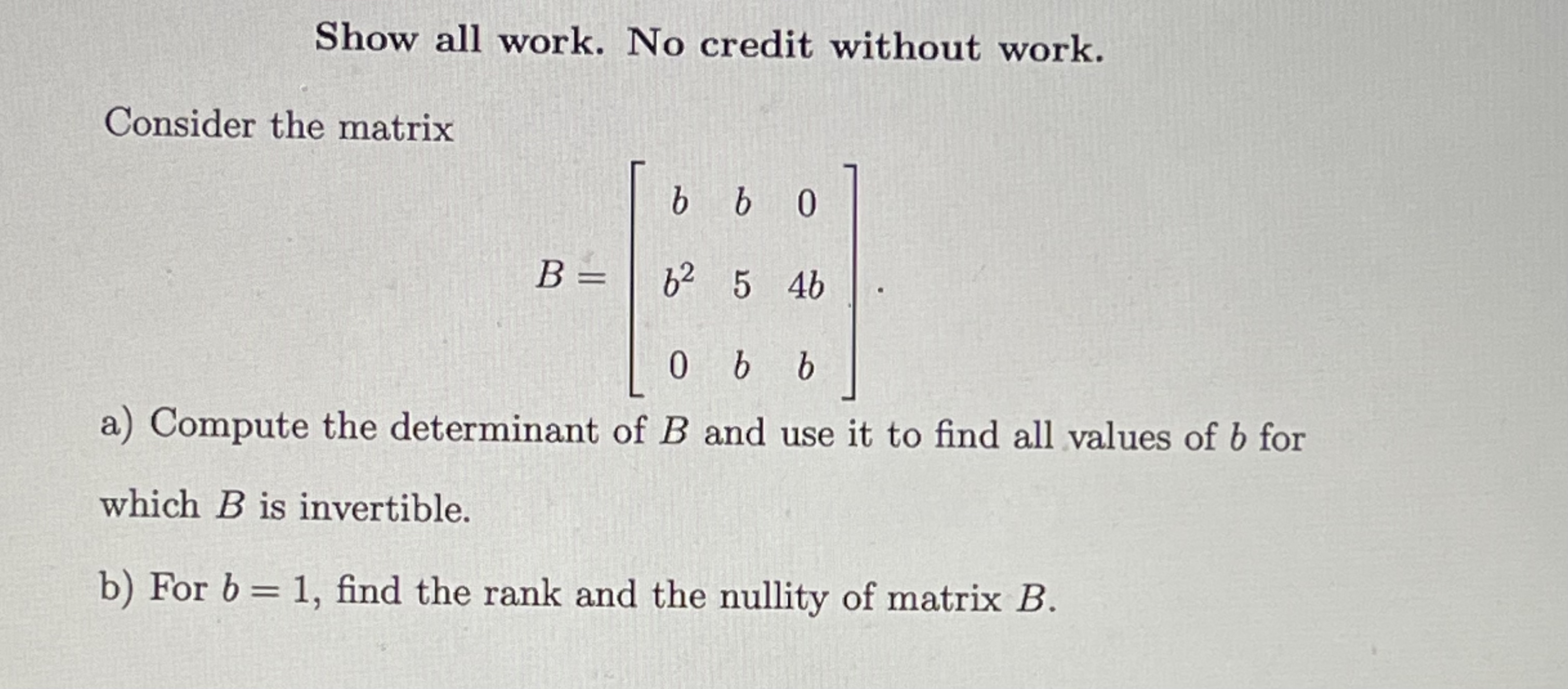 Solved Show all work. No credit without work.Consider the | Chegg.com