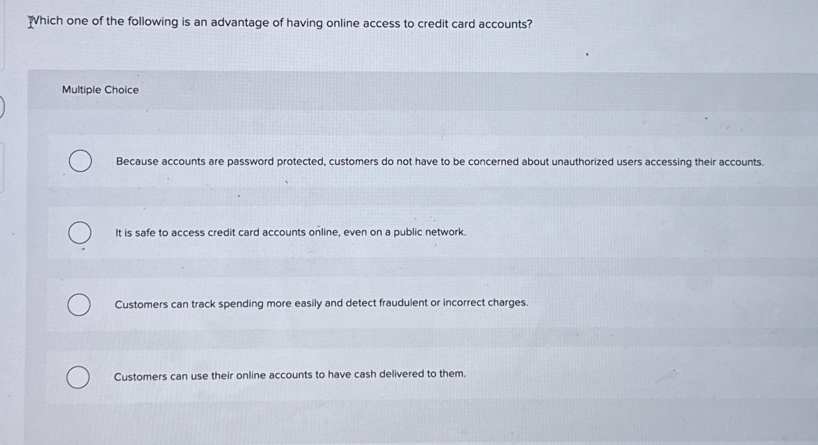 Solved Which one of the following is an advantage of having | Chegg.com