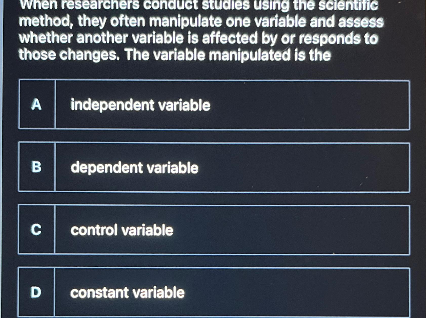 Solved When researchers conduct studies using the scientific | Chegg.com
