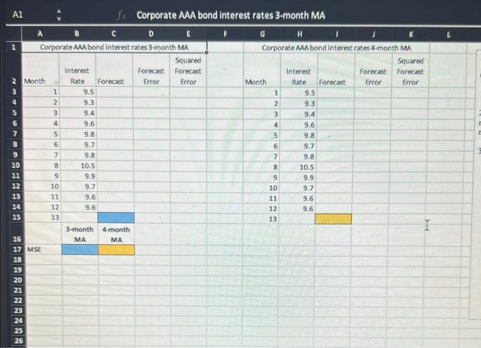 Solved Forecasting Interest Rates Comerate triple-A bond | Chegg.com