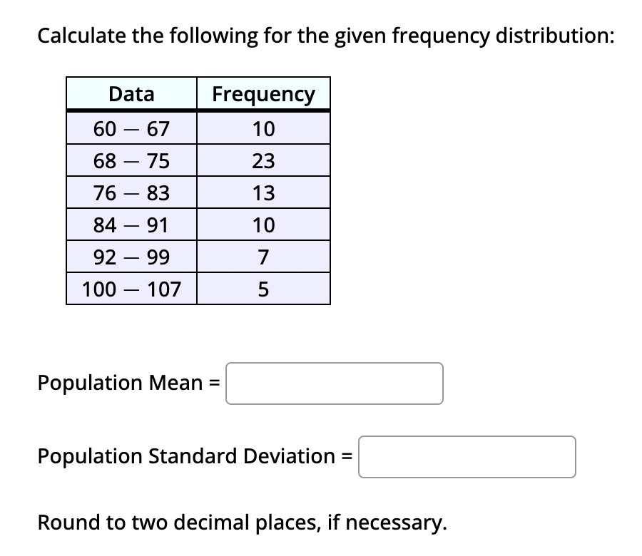 Solved Calculate the following for the given frequency | Chegg.com