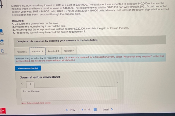 Solved Exercise 11-10 (Algo) Disposal of property, plant, | Chegg.com