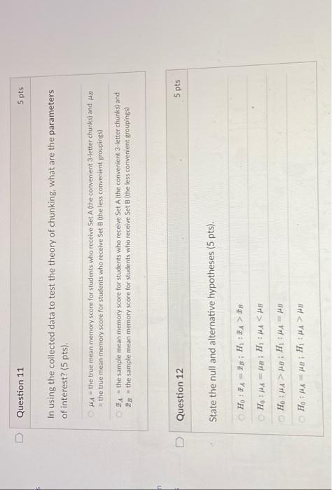 Solved PART II: Memorizing Letters In cognitive psychology, | Chegg.com