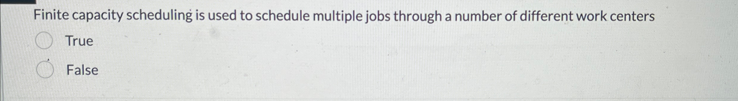 Solved Finite capacity scheduling is used to schedule | Chegg.com