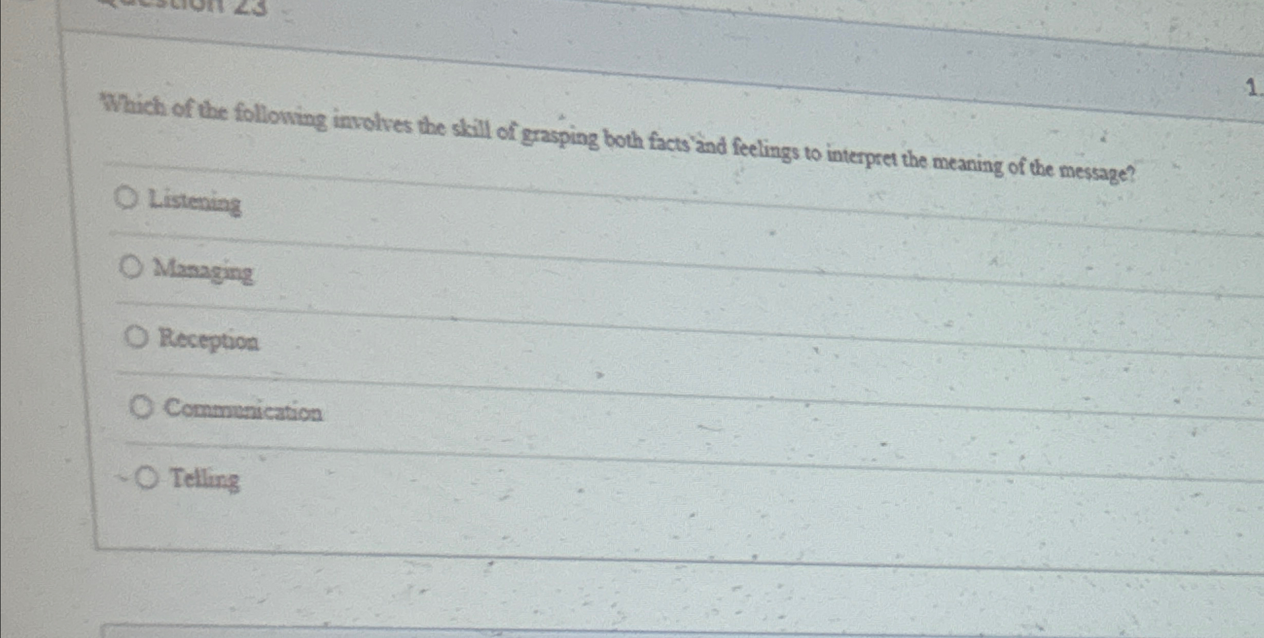 Solved Which of the following involves the skill of grasping | Chegg.com