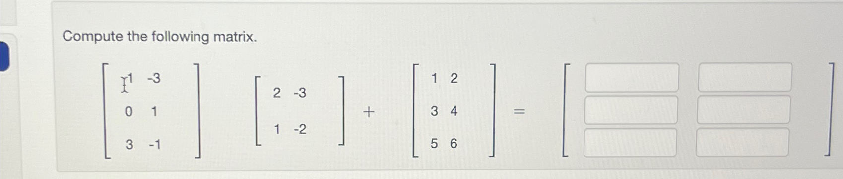Solved Compute the following | Chegg.com
