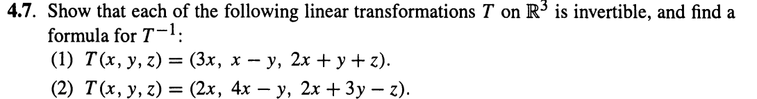 4.7. ﻿Show that each of the following linear | Chegg.com