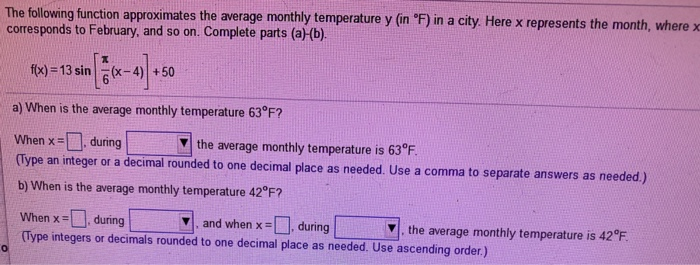 Solved The following function approximates the average | Chegg.com