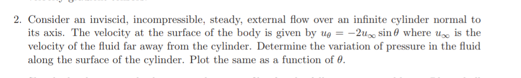 Solved 2. Consider an inviscid, incompressible, steady, | Chegg.com