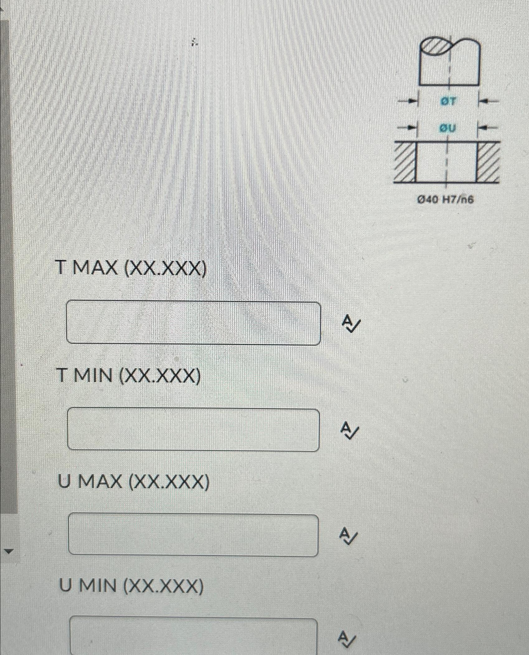 TMAX (XX.XXX)AT MIN (XX.XXX)A∪ ﻿MAX (xx.xxx)AU MIN | Chegg.com