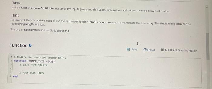 Solved M2 Programming Assignment Problem Given A Circular 