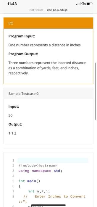 Solved The code box below shows a simple C++ program. The | Chegg.com