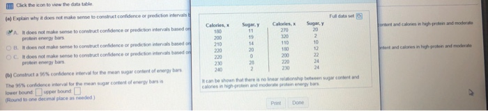 Solved Click the icon to view the datatable (a) Explain why | Chegg.com