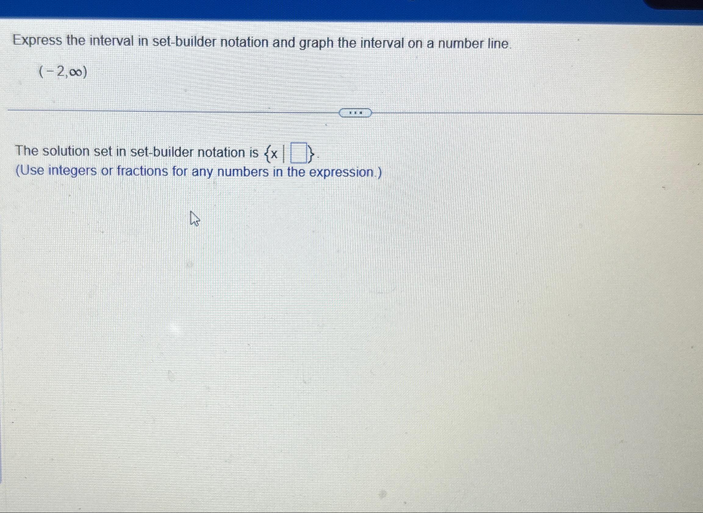 Solved Express the interval in set-builder notation and | Chegg.com