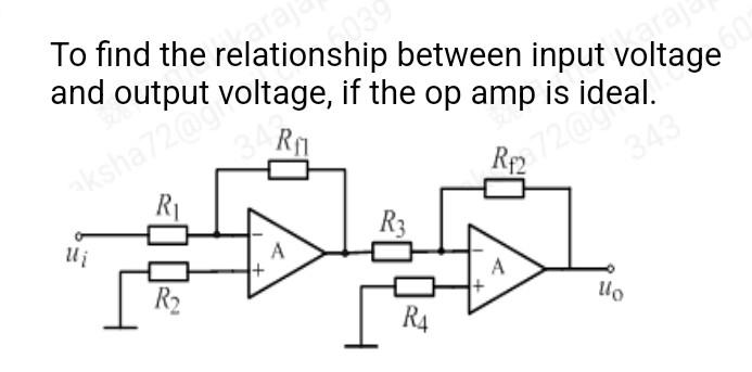 Solved To find the relationship between input voltage and | Chegg.com