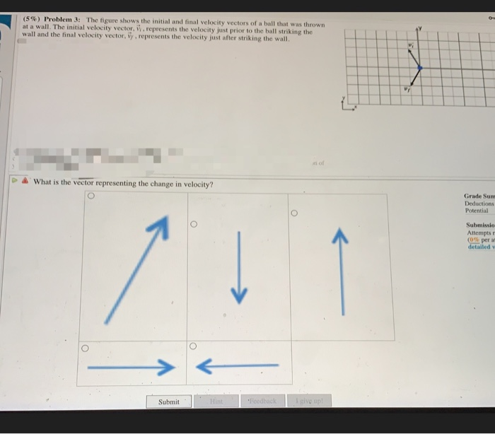 Solved O (5%) Problem 3: The figure shows the initial and | Chegg.com