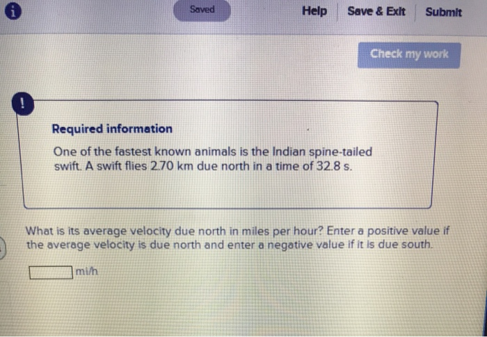 Solved Saved Help Save And Exit Submit Check My Work Required