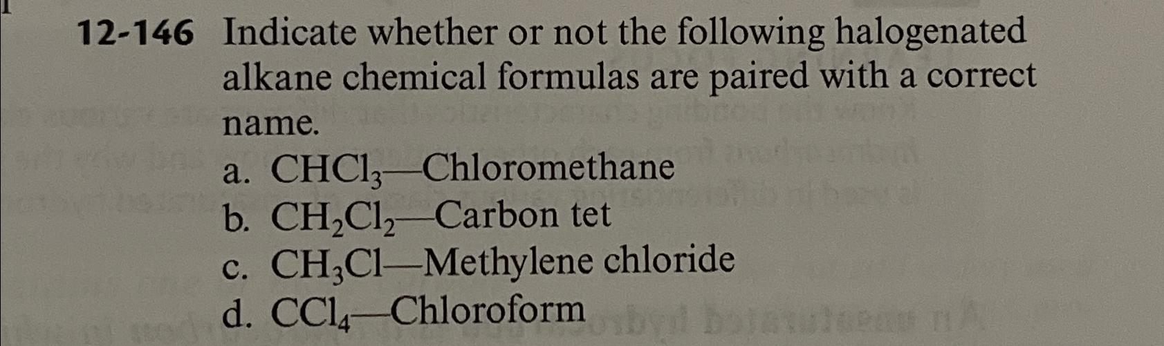 Solved 12-146 ﻿Indicate whether or not the following | Chegg.com