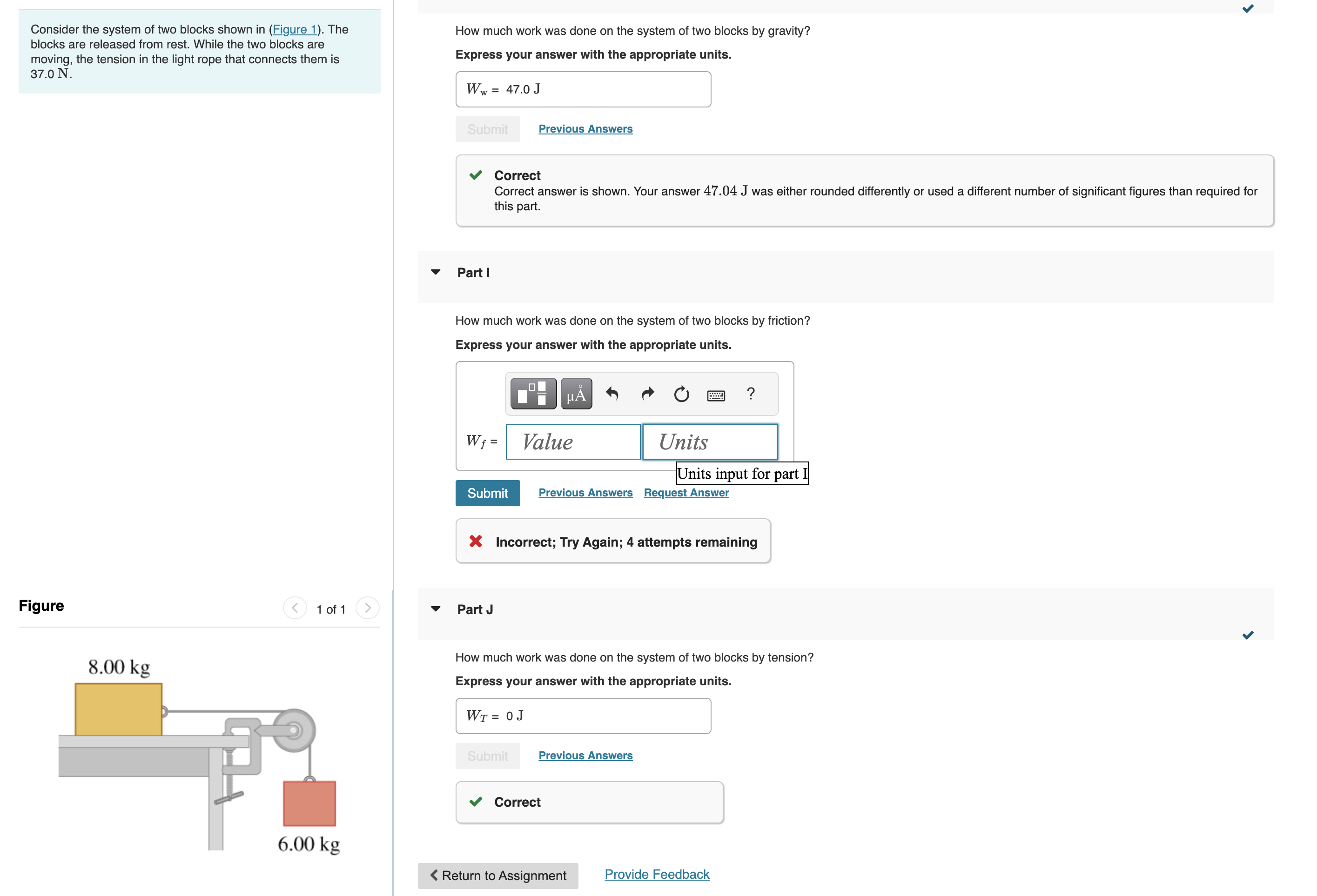Solved Consider the system of two blocks shown in (Figure | Chegg.com