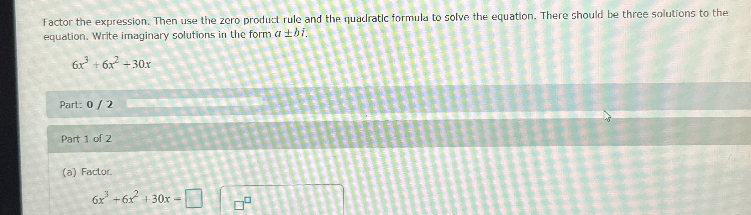 Solved Factor the expression. Then use the zero product rule | Chegg.com
