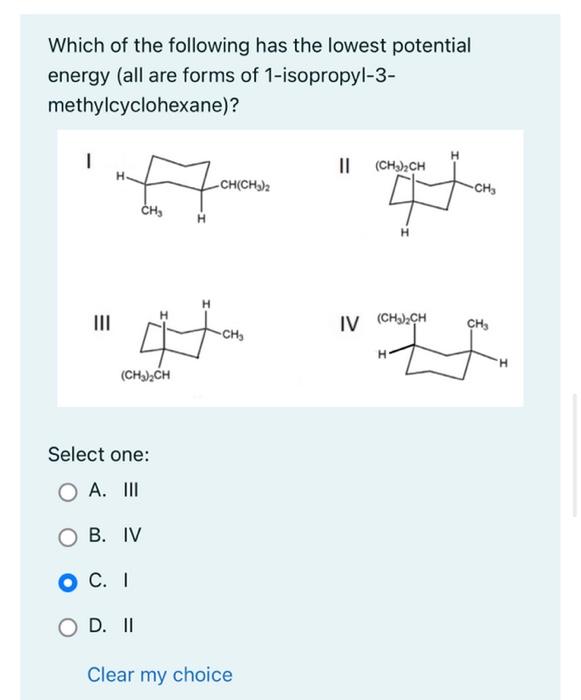 Solved Which of the following has the lowest potential | Chegg.com