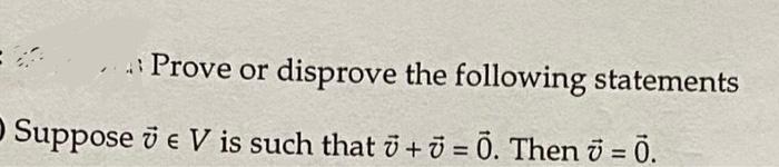 Solved Prove or disprove the following statements Suppose | Chegg.com