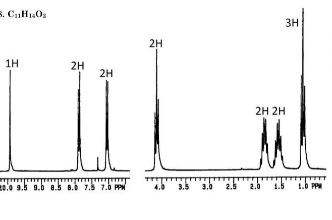 Solved for each NMR spectrum, label all triplets, singlets | Chegg.com