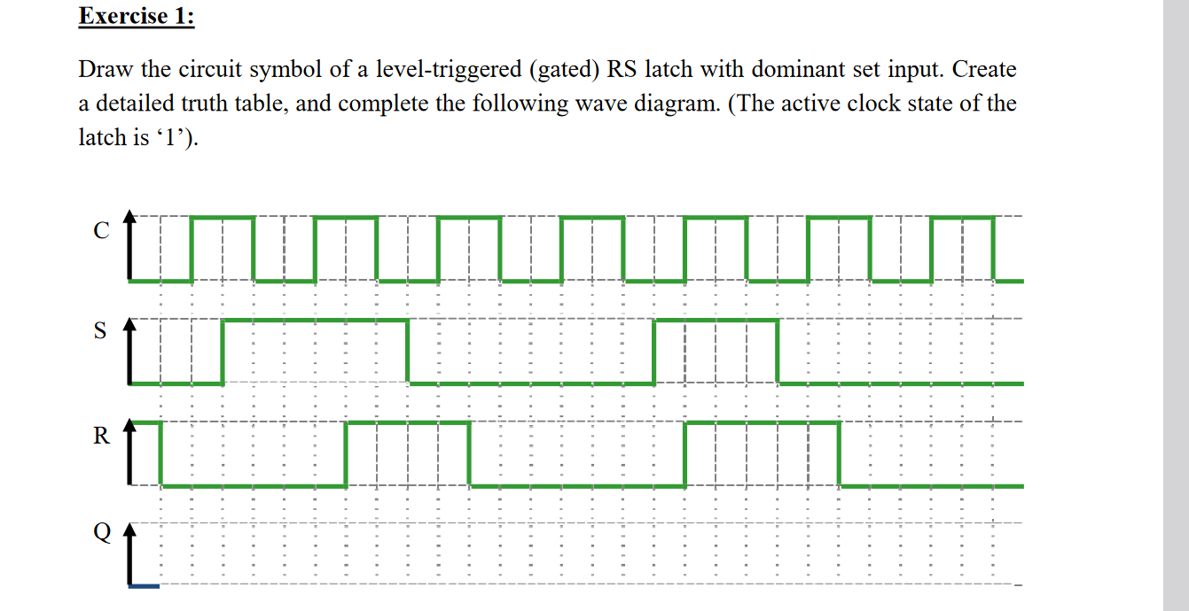 Solved Exercise 1:Draw the circuit symbol of a | Chegg.com