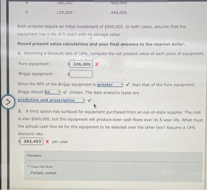 Solved Net Present Value and Competing Projects For discount | Chegg.com