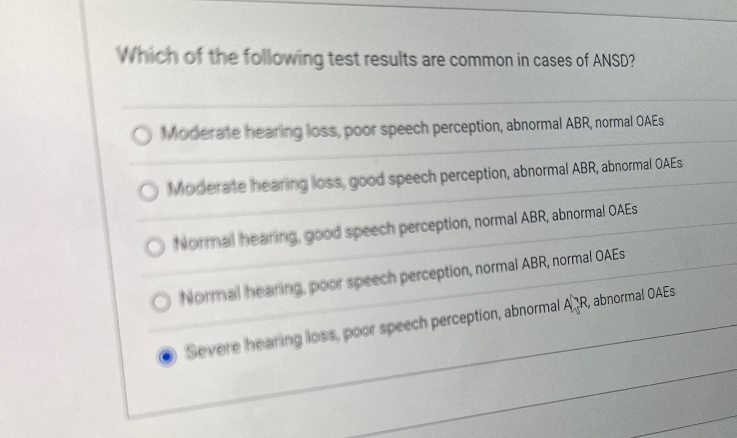 Solved Which of the following test results are common in | Chegg.com
