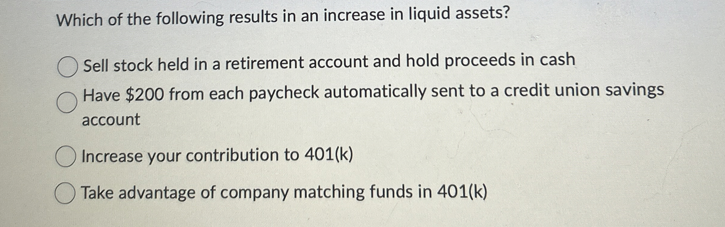 Solved Which of the following results in an increase in | Chegg.com