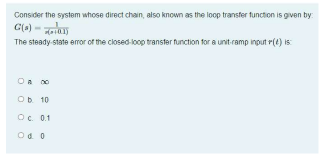 Solved Consider the system whose direct chain, also known as | Chegg.com