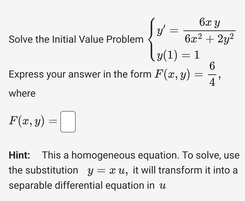 Solved Solve the Initial Value Problem | Chegg.com
